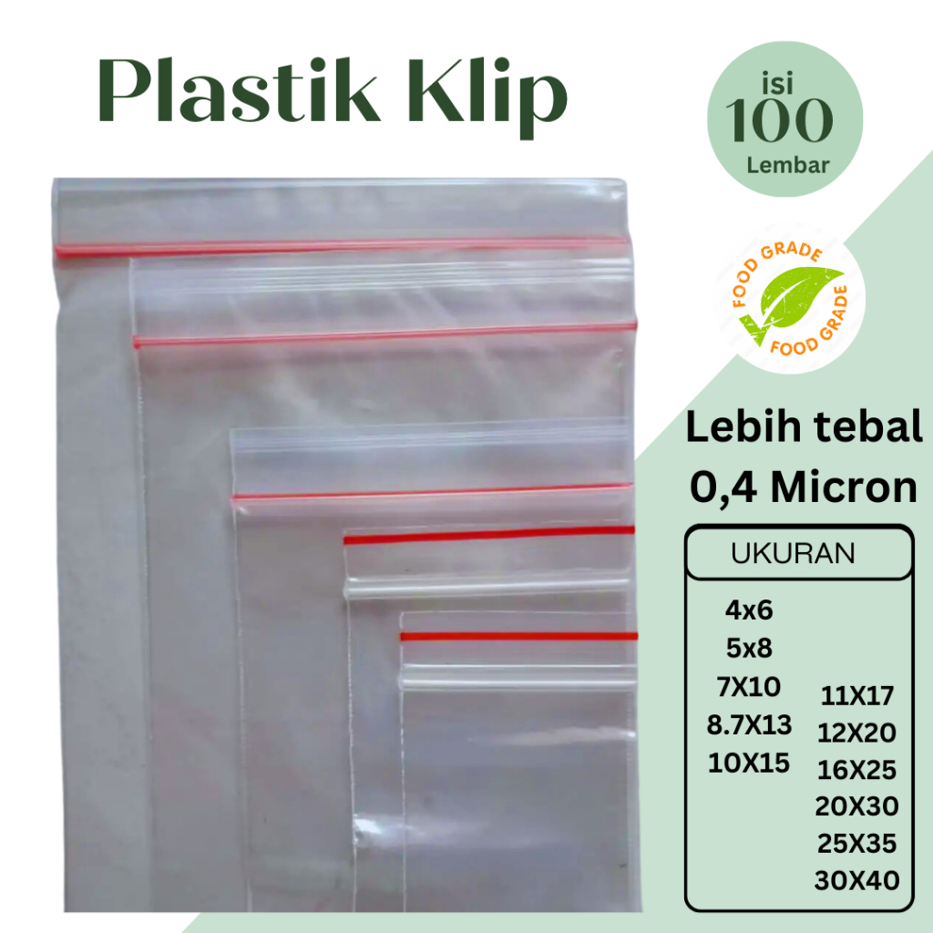 PLASTIK ZIP ALL SIZE