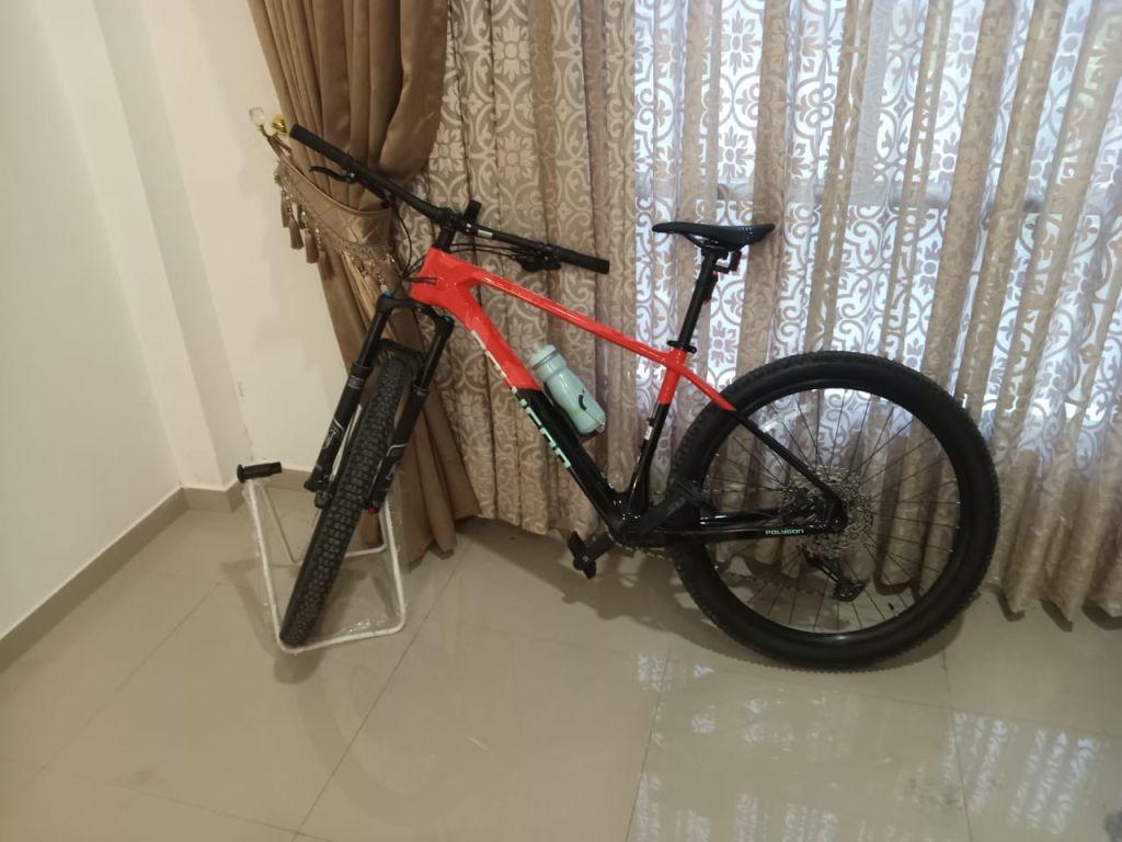Sepeda Gunung Polygon Orange Hitam